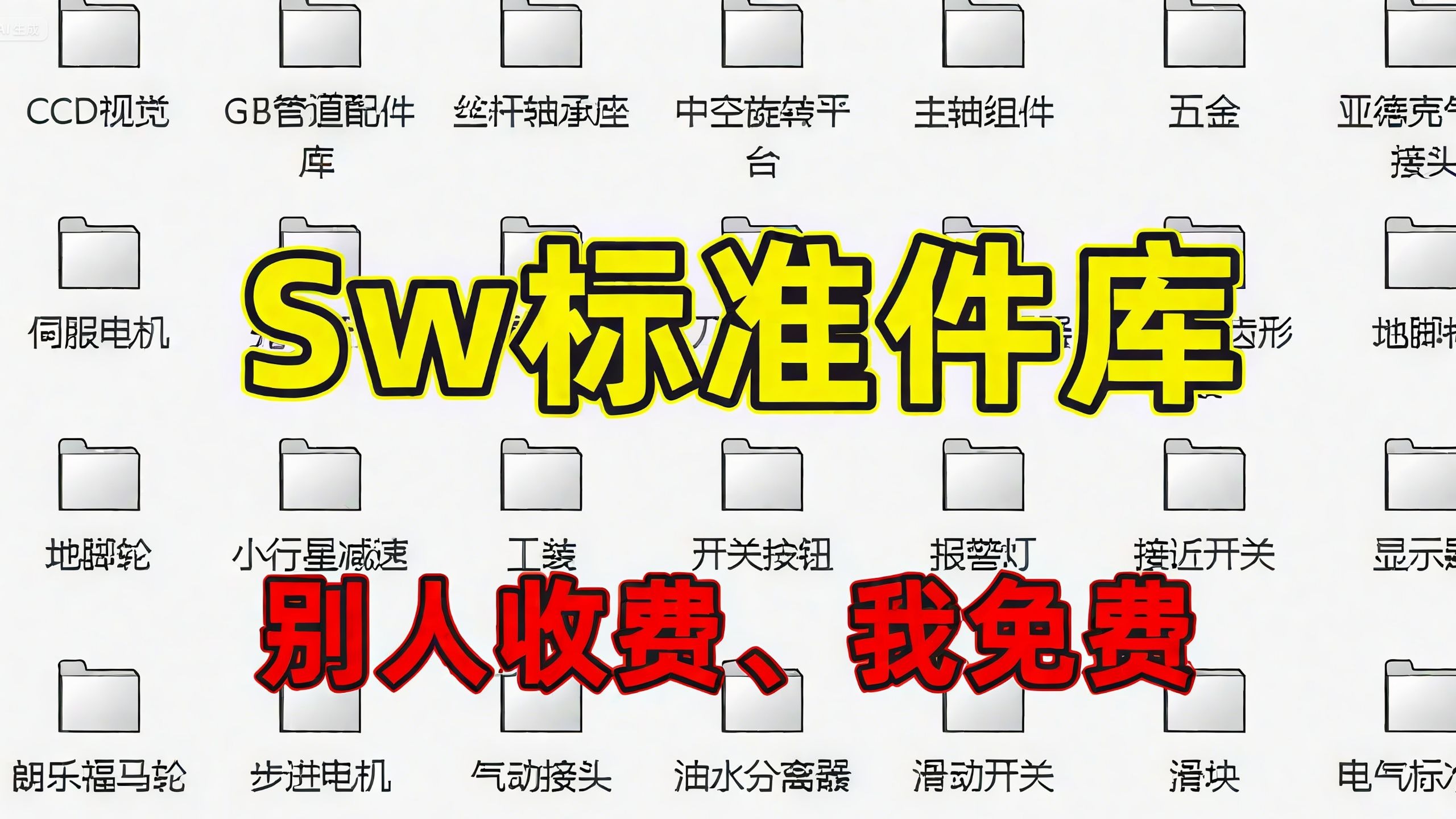 哈工大博士终于把SW标准件库整理好了,别人付费我免费!还不赶快收藏!