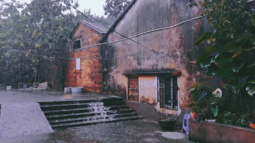暹芭台风过境 湛江下暴雨 家里湿湿的 希望快些出太阳