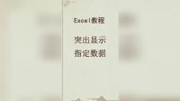excel突出显示指定数据