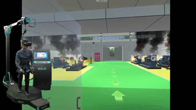 VR消防安全教育之生产车间火灾应急疏散逃生模拟演练-小柒科技