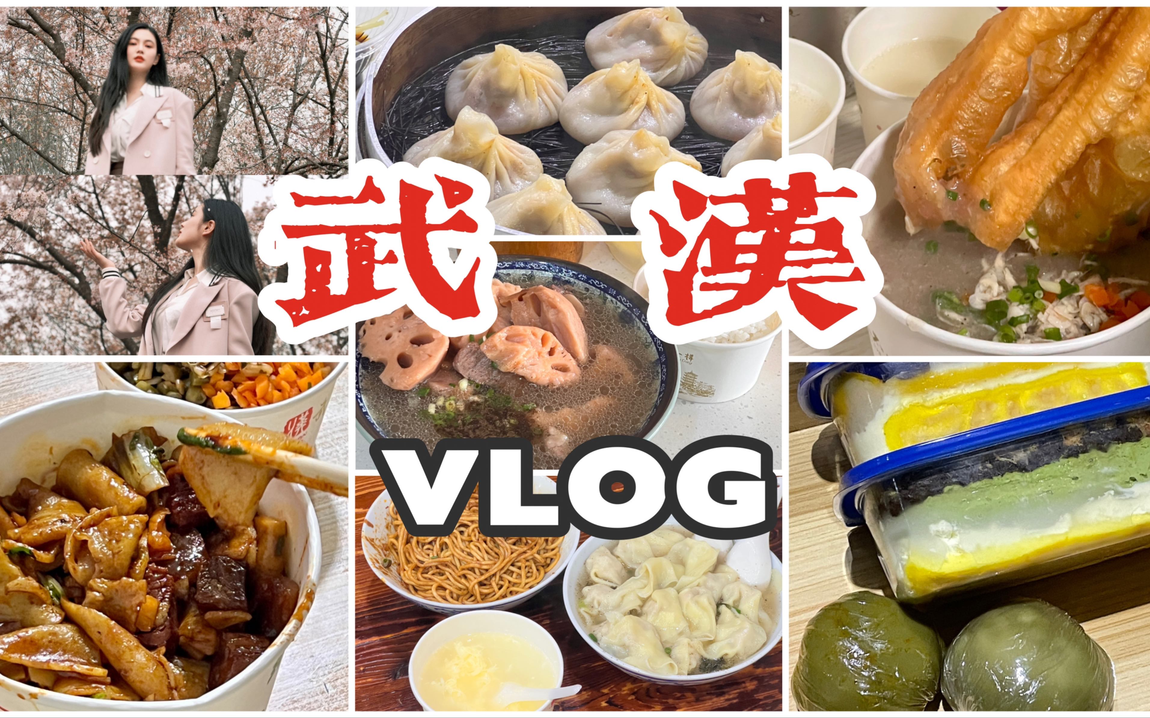 不愧是武汉!2天8顿!把碳水叠加玩出花!不懂碳水配碳水的有难了!樱花...