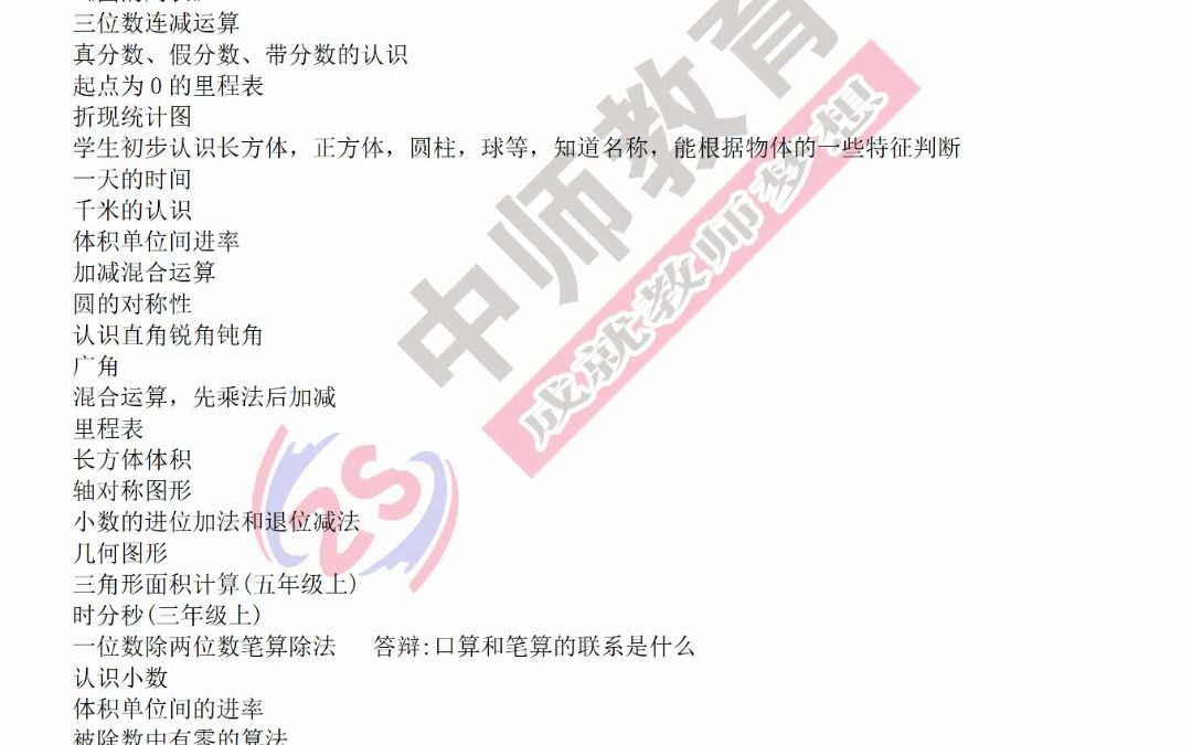 1月7日2022年下教师资格证面试真题