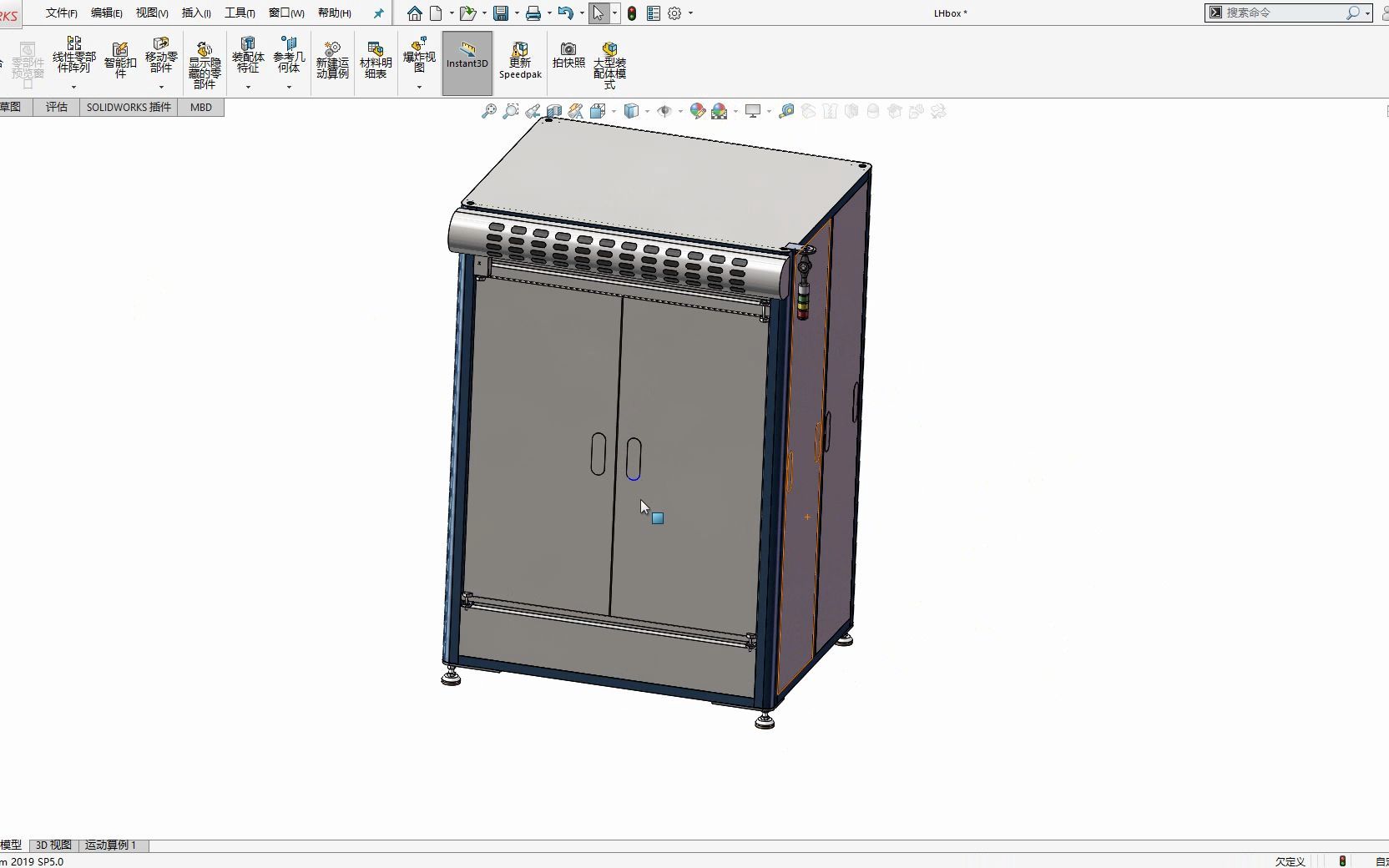 SolidWorks钣金折叠门是怎么设计的,配合关系你知道吗?