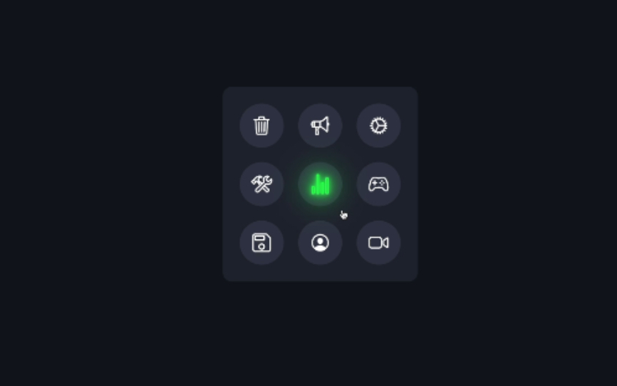 HTML+CSS每天一个小实例:多个功能button组件