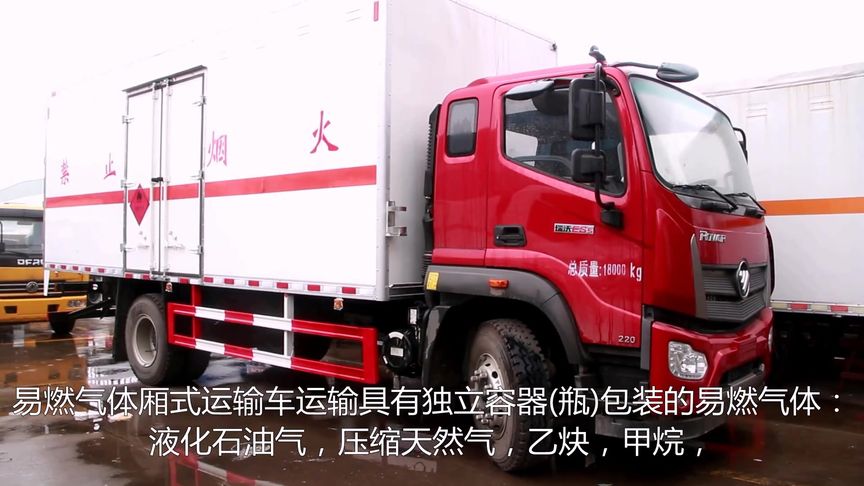 国六福田瑞沃,二类易燃气体厢式运输车,6米2和6米6都是它!