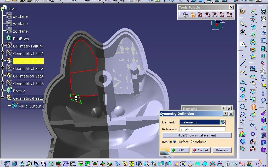 CATIA 分模设计_039_曲面修补(三)-C