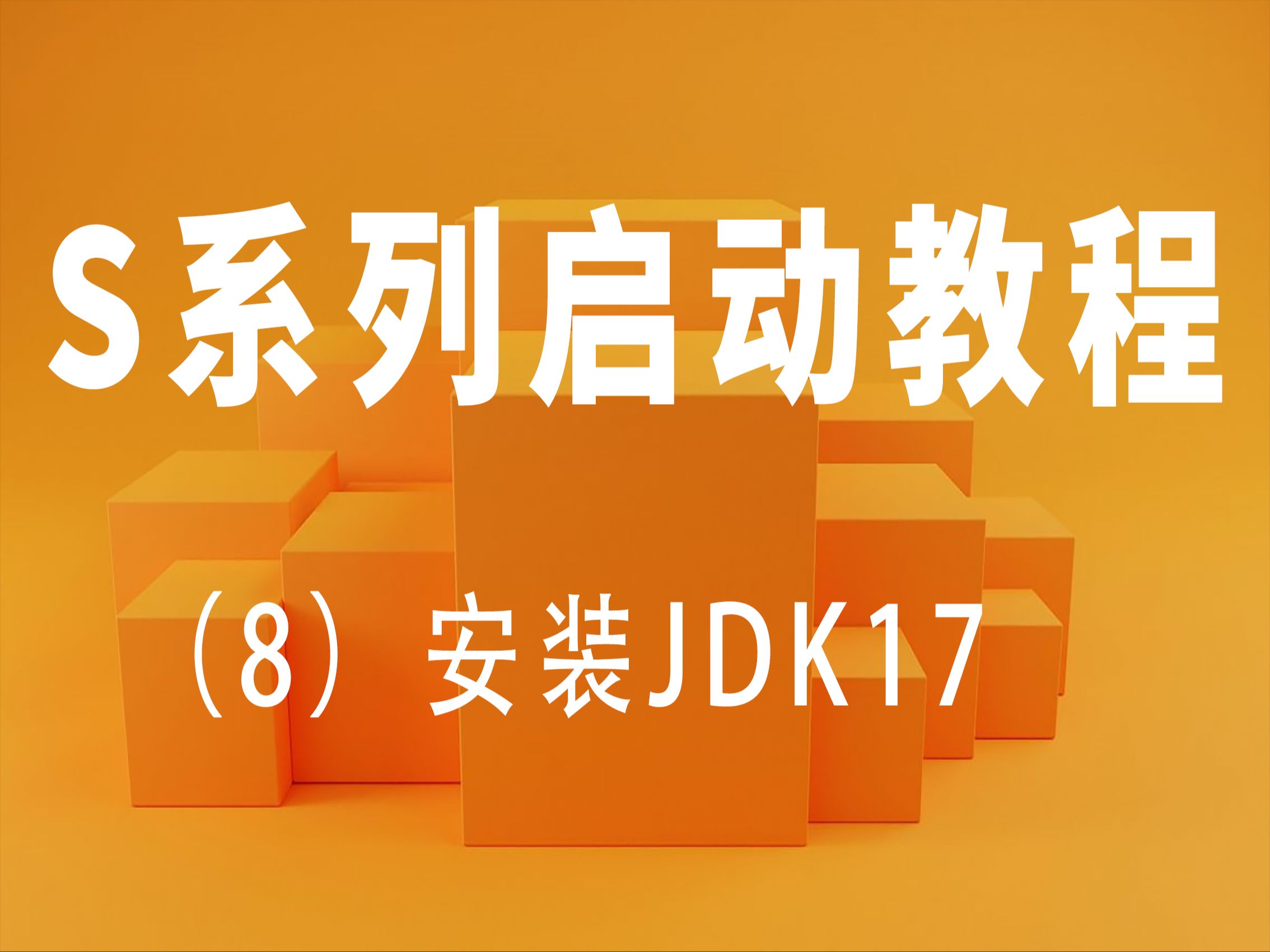S系列启动教程8:JDK17的下载安装