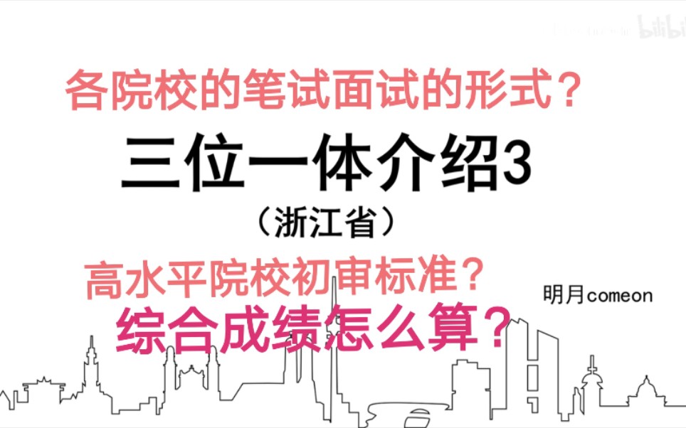 纯干货!【浙江省三位一体招生政策介绍3】初审标准?综合成绩怎么算?...
