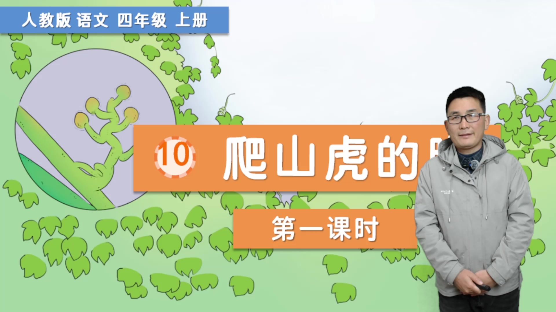 四年级上册语文《10爬山虎的脚》第1课时 #原创视频四年级上册语文...
