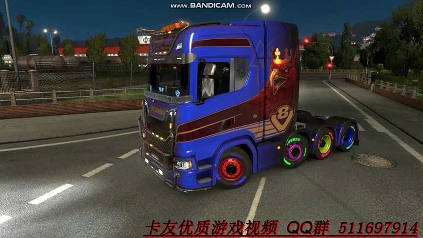 欧卡2 斯堪尼亚卡车最牛的车不光是颜值高 动力也是杠杠的