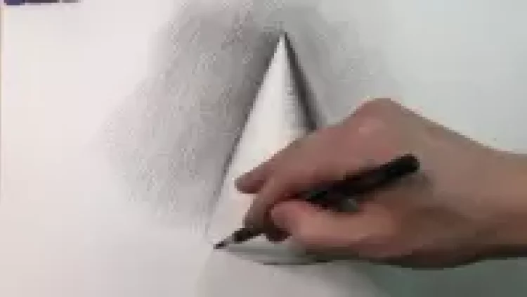 曹老师教你画素描 石膏几何体 圆锥体画法