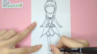 一分钟教你画叶罗丽仙子陈思思手绘简笔画,简单好学的可爱少女