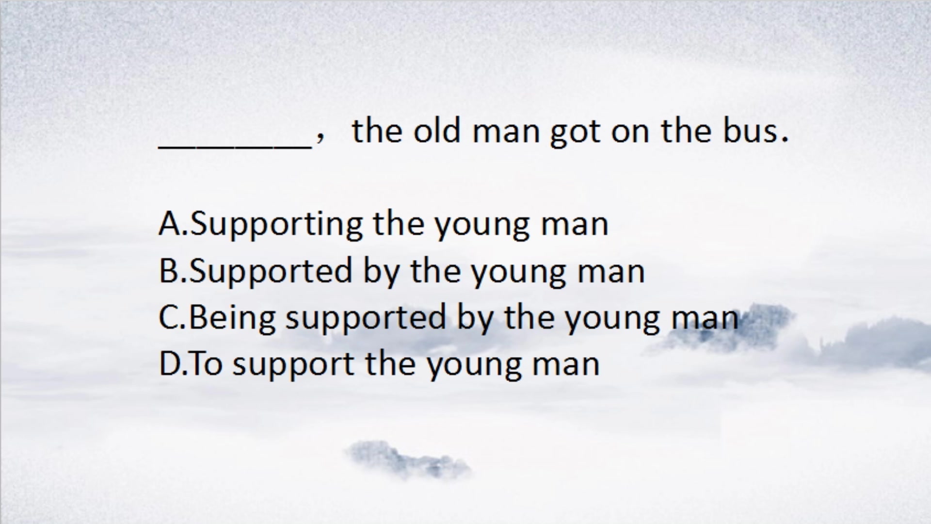 英语练习题,非谓语动词练习,找到主角是关键