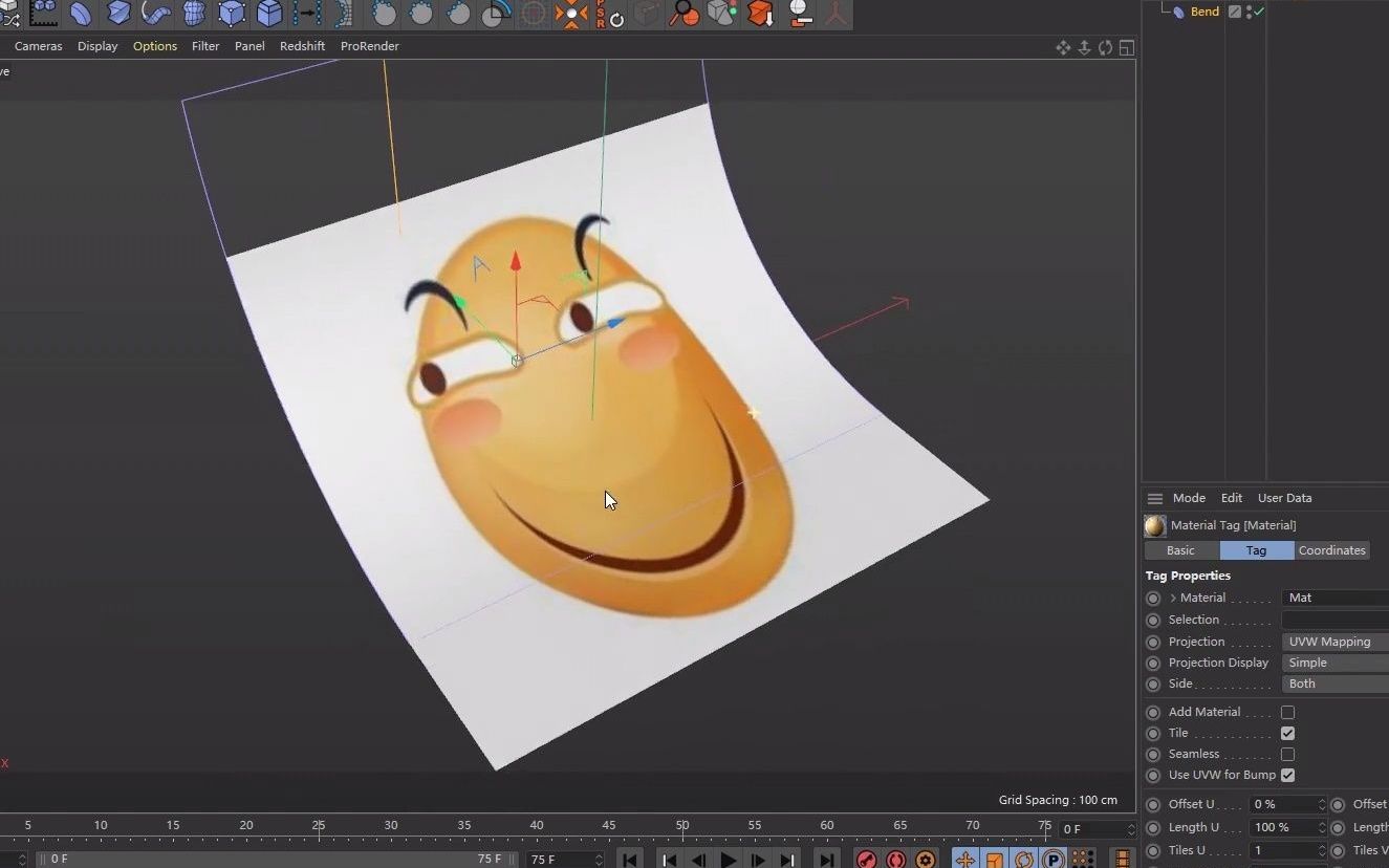 C4D贼有用的标签,不展UV做动画也可以固定贴图