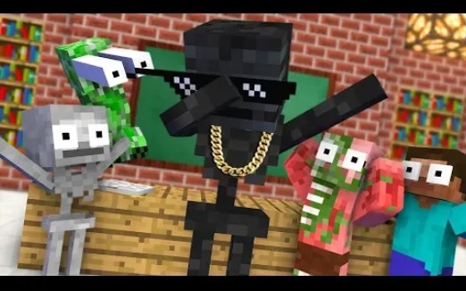 MC怪物学院动画丨凋零骷髅全集完丨我的世界动画