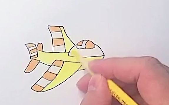 【简笔画】小飞机简笔画教程