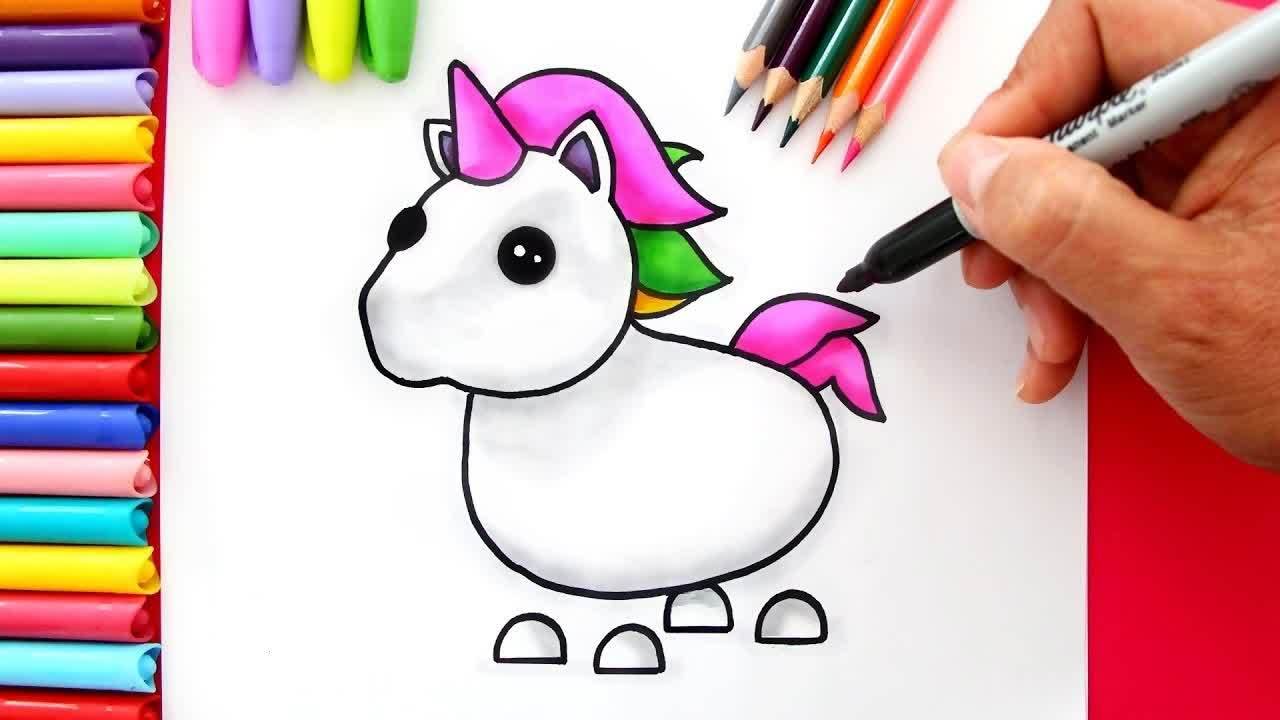 儿童简笔画:一只可爱的白龙马