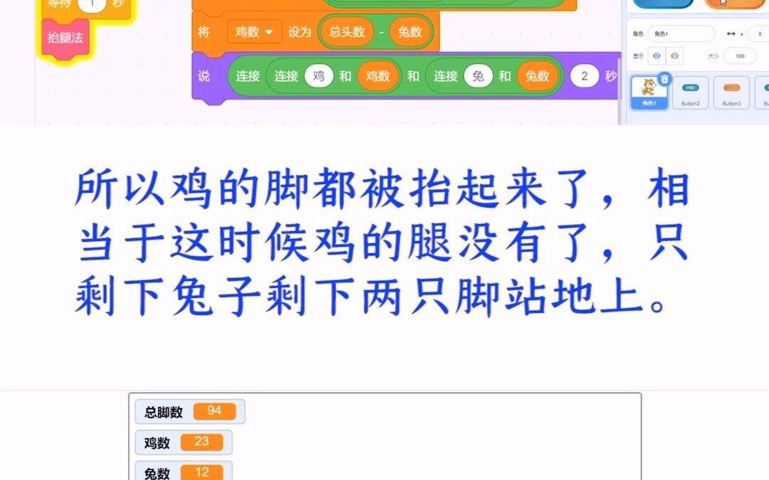 二娃学编程18:解鸡兔同笼(三种算法)