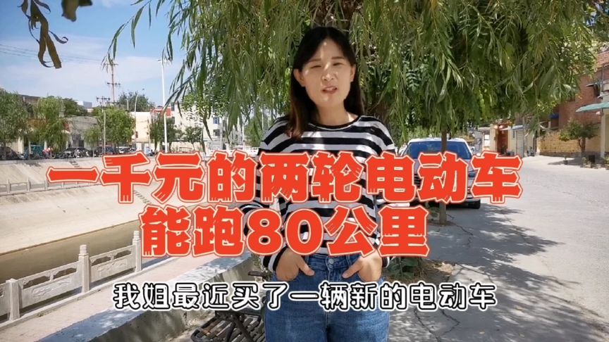一千多块钱的两轮电动车能跑80公里,我姐这回买的太值了!