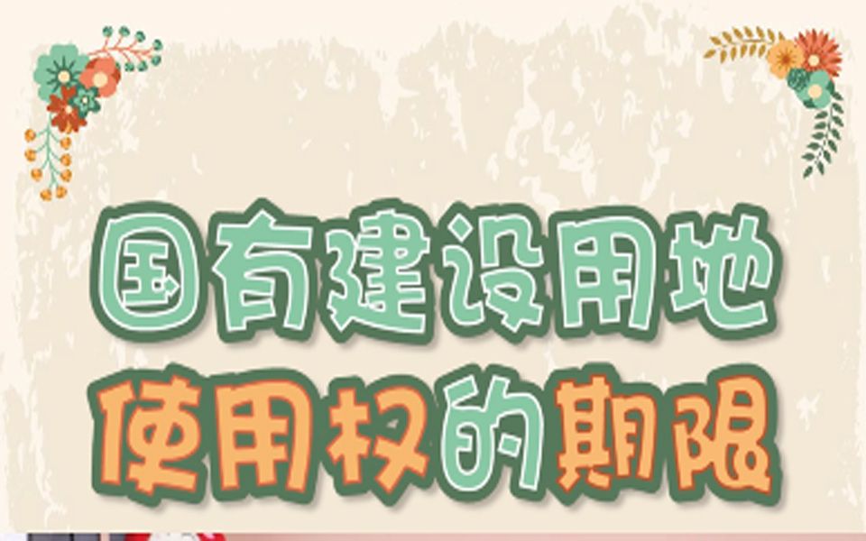 国有建设用地使用权的期限!