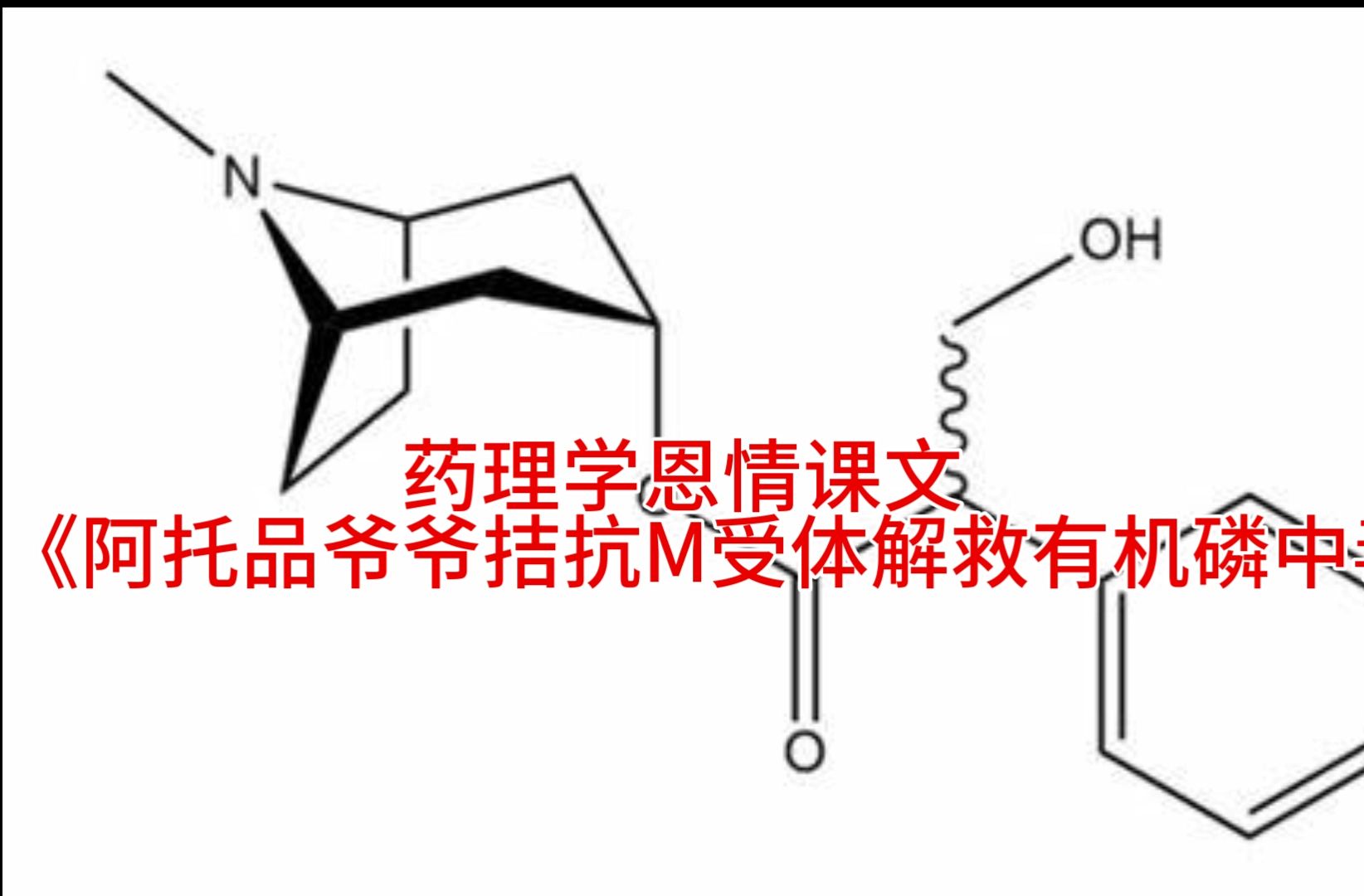 药理学恩情课文《阿托品爷爷拮抗M受体解救有机磷中毒》