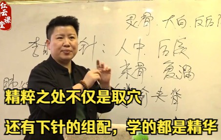 刘红云:精粹之处不仅是取穴,还有下针的组配,学的都是精华
