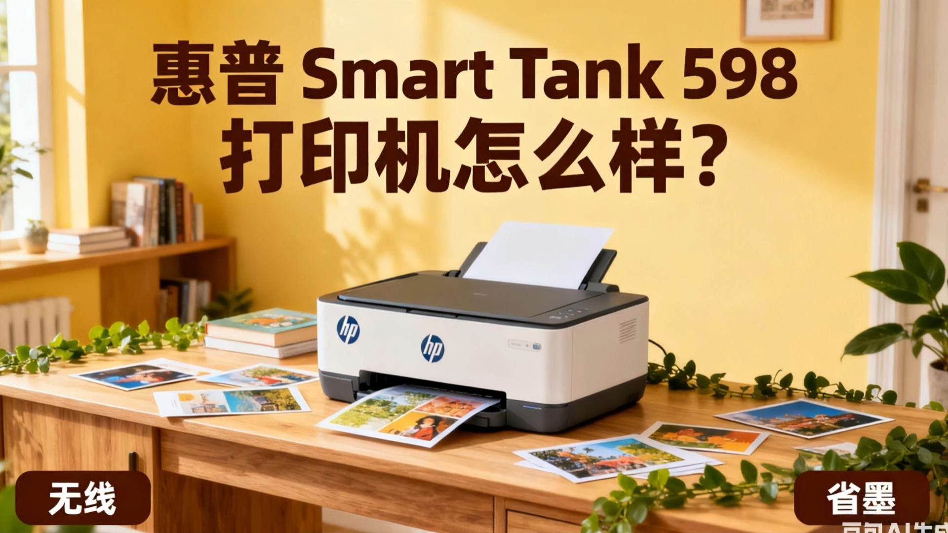 惠普 Smart Tank 598 打印机怎么样?家用打印性价比高吗?