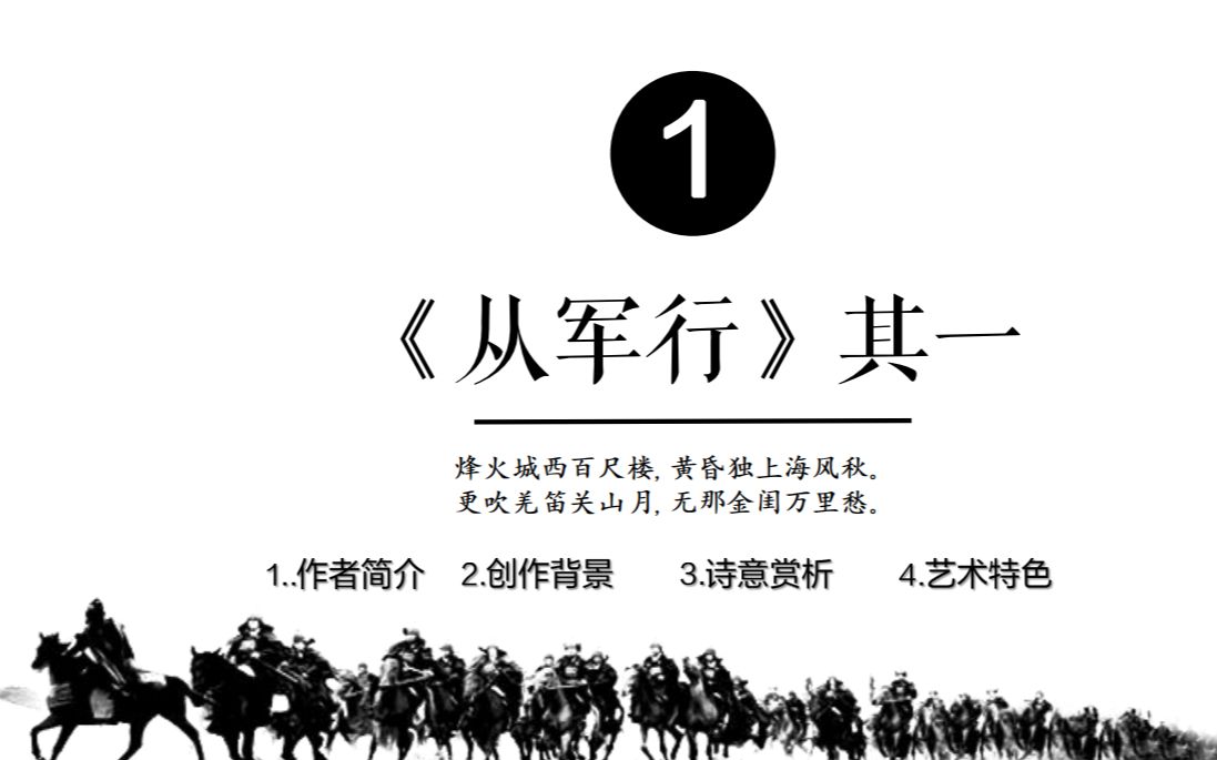 《从军行》其一(王昌龄)赏析18分钟