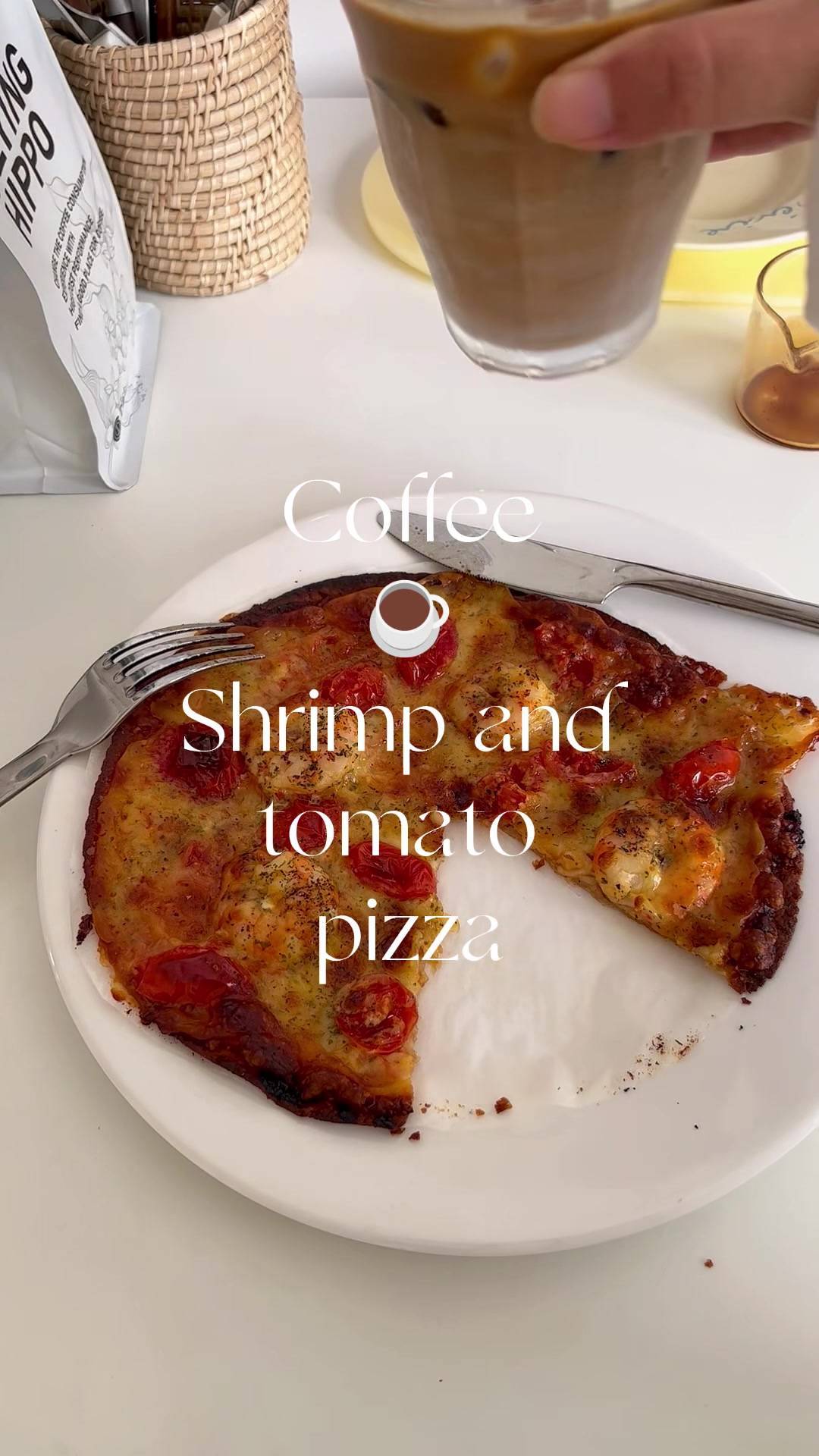 自制懒人版薄底鲜虾披萨