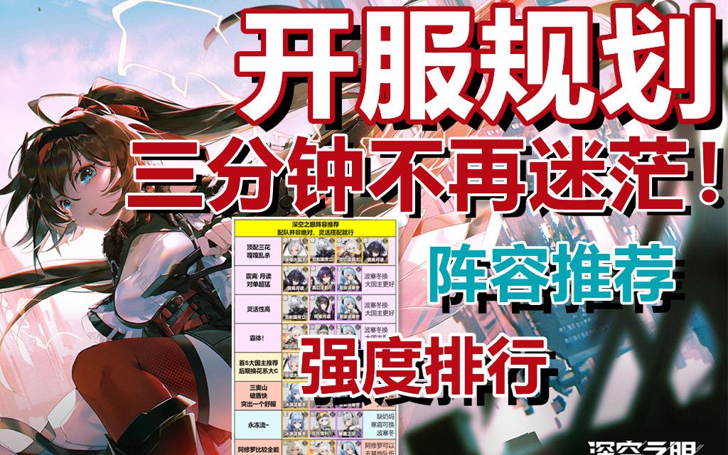 ...之眼!开服规划、S角色强度排行、阵容推荐!PC端玩深空之眼的方法