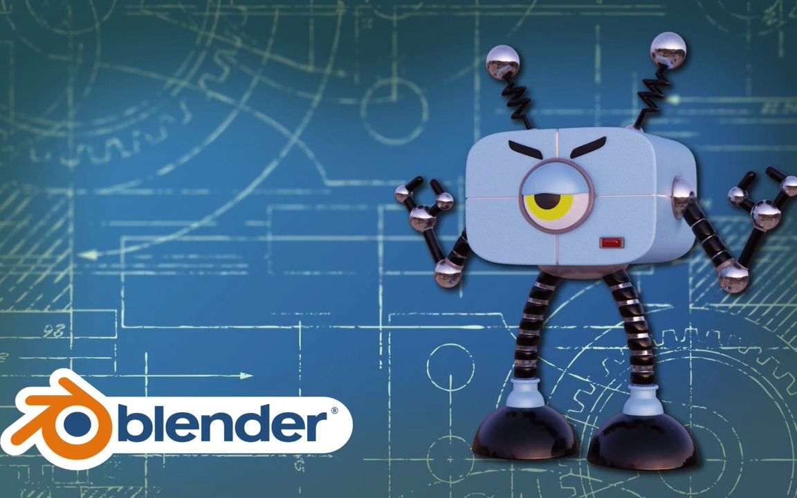 【Blender】机器人角色建模教程