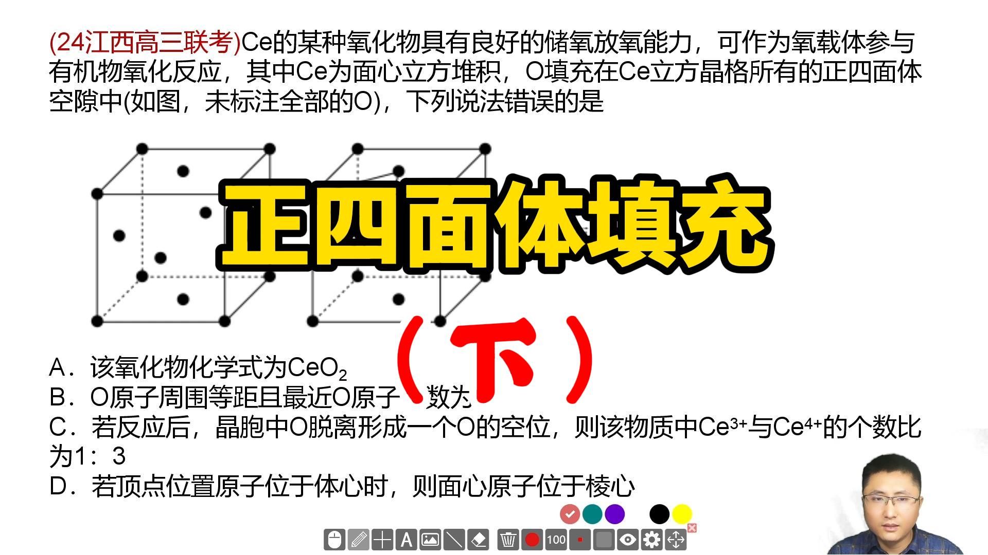 晶胞正四面体空隙填充(下集),均摊法,高考化学
