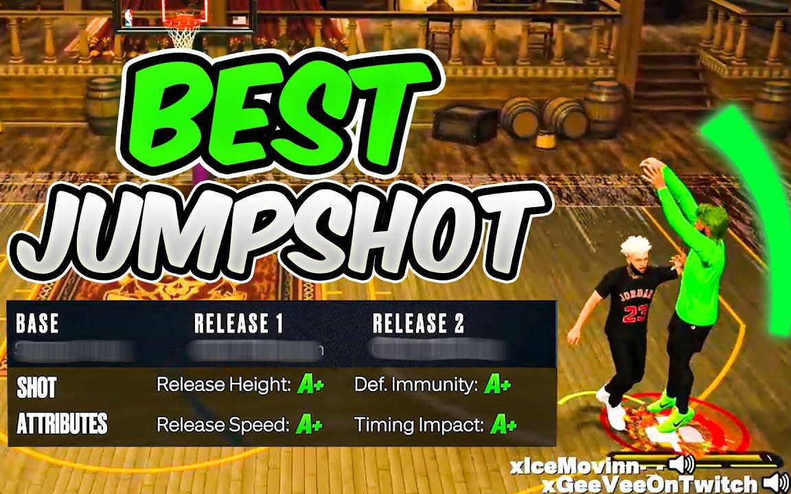 NBA2K23大个中锋投篮包推荐 7尺建模内线包