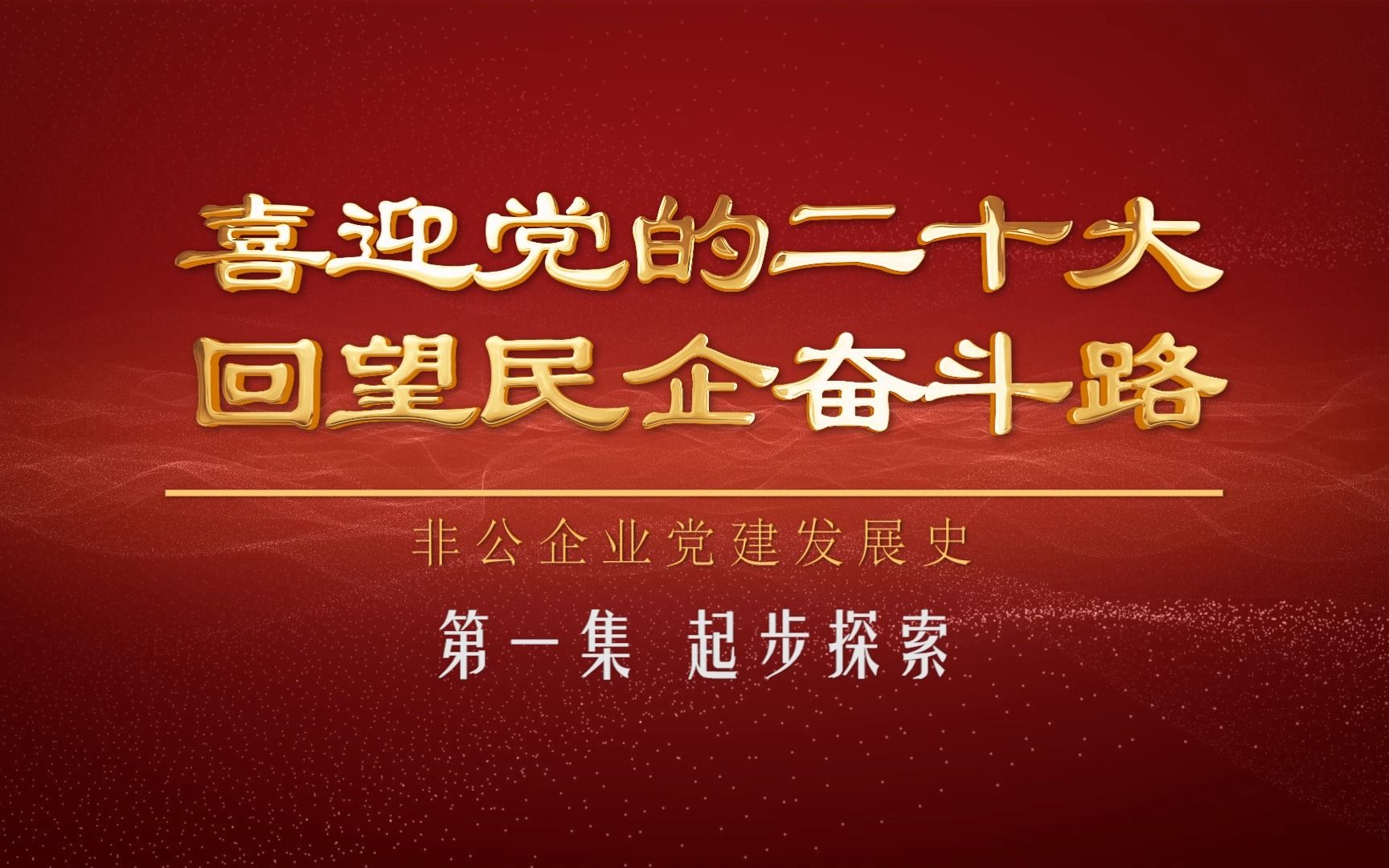 非公经济发展史 第一期