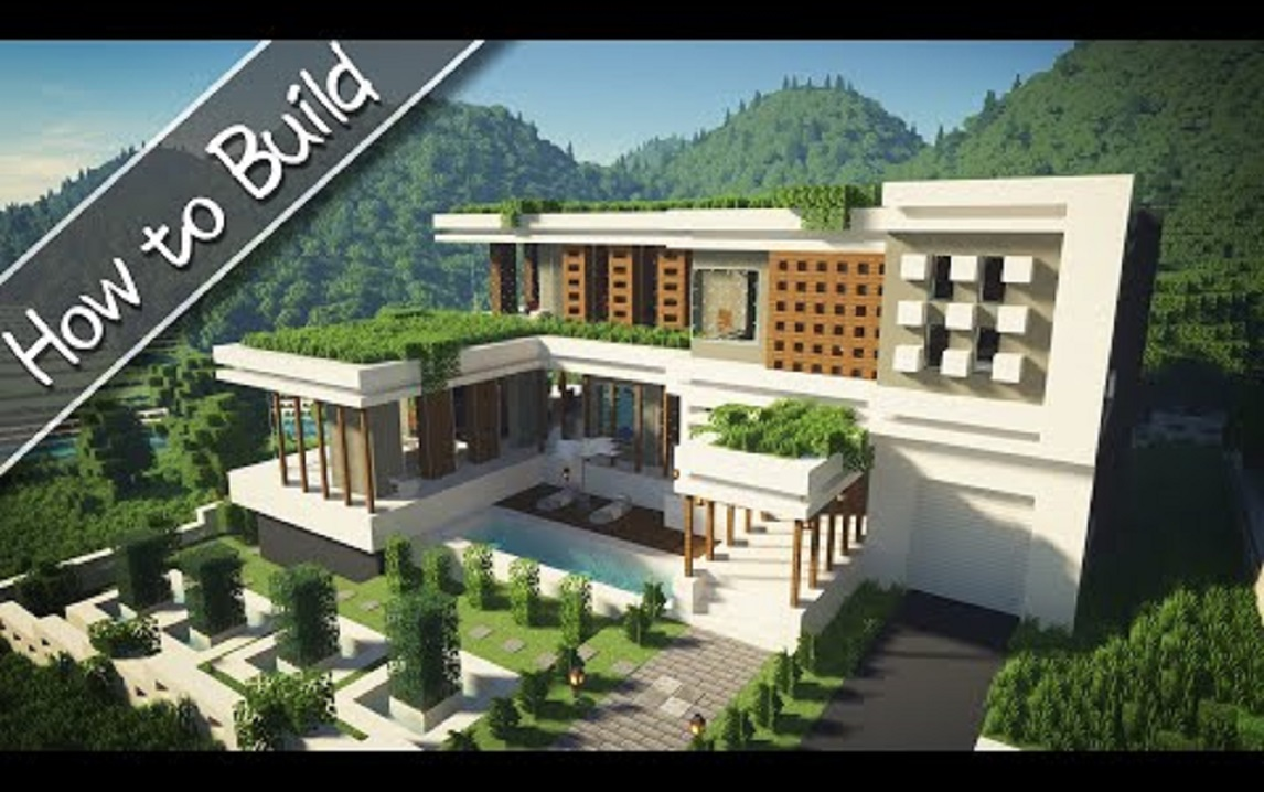 【OSHACRA/Minecraft建筑教程】如何建造一栋豪华大别墅