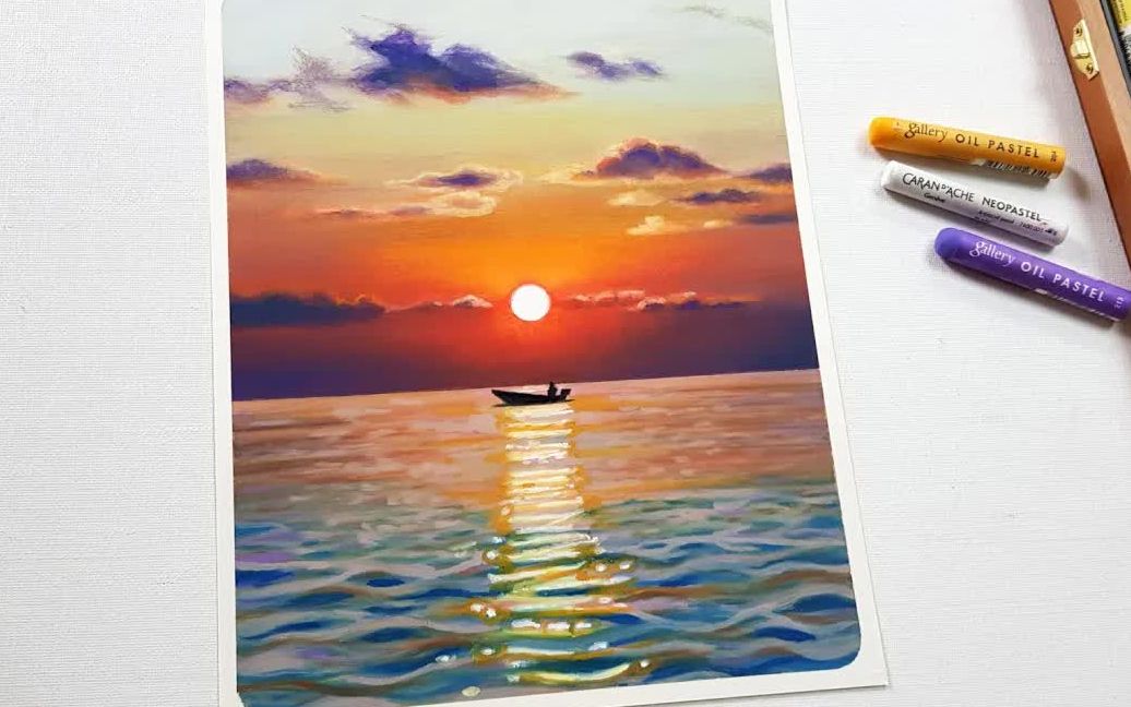 【油画棒】木有看错~这是油画棒画的~