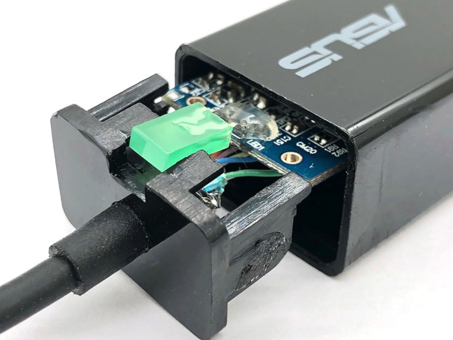 ...华硕USB3 1Gbps 免驱有线千兆网卡拆解AX88179 电视千兆网口 ...
