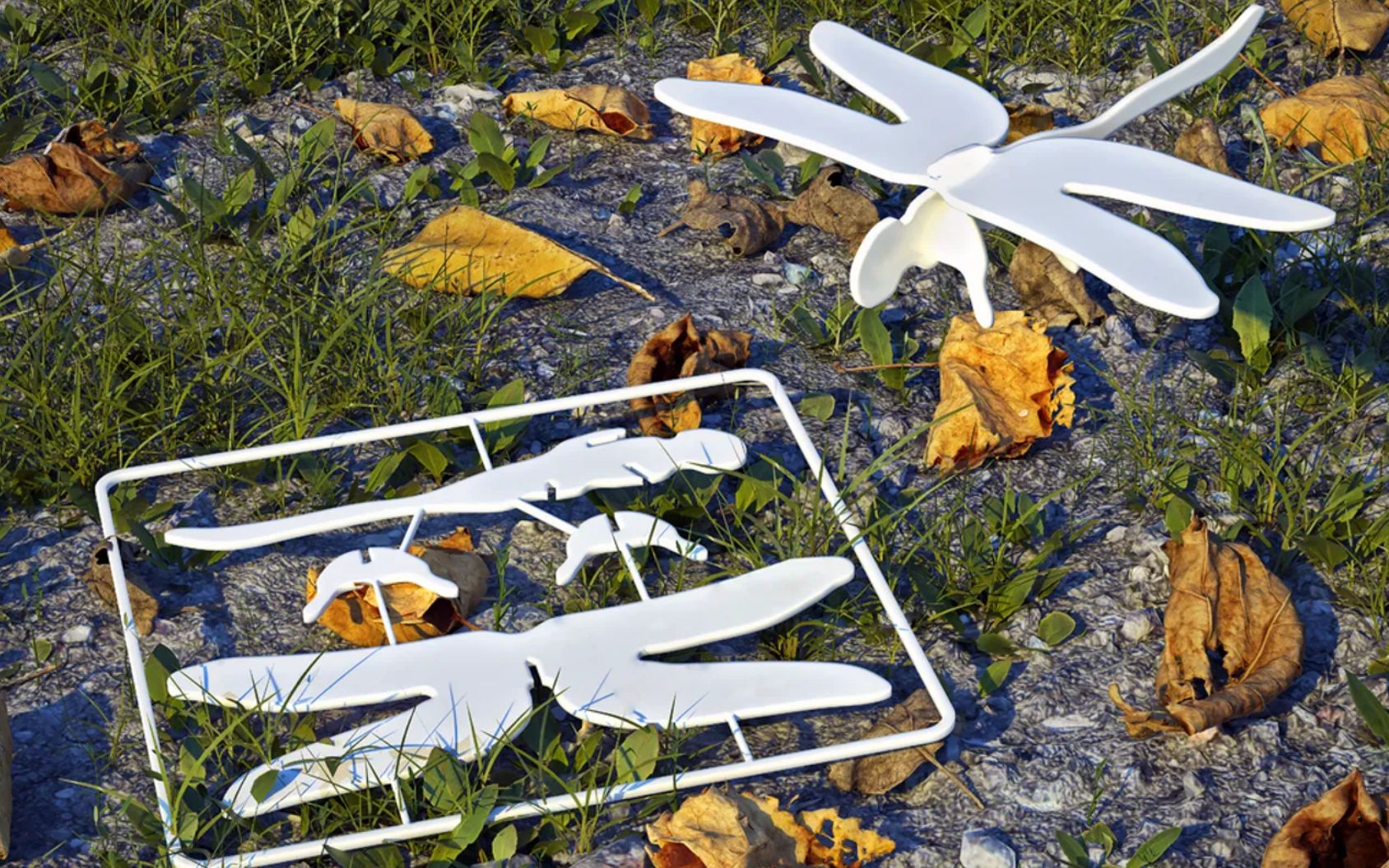 每周打印ߘ� 3D打印蜻蜓立体拼图和螺旋花瓶 附图纸