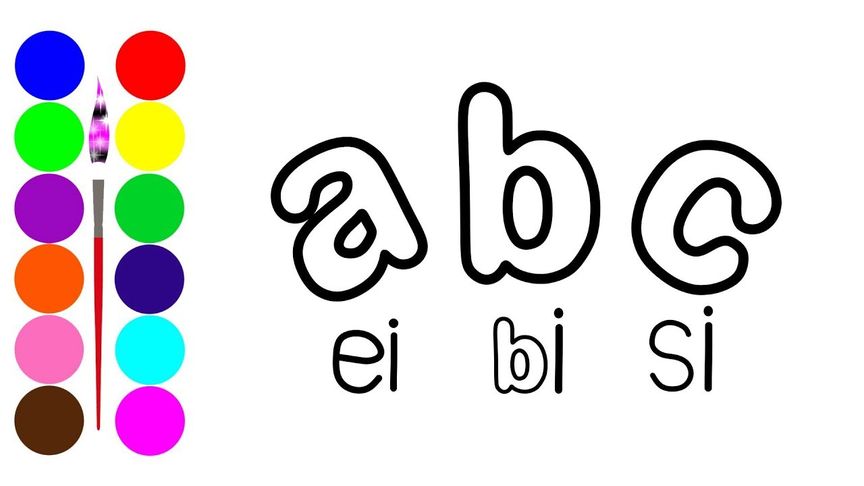 儿童简笔画:字母a到z字母表画画