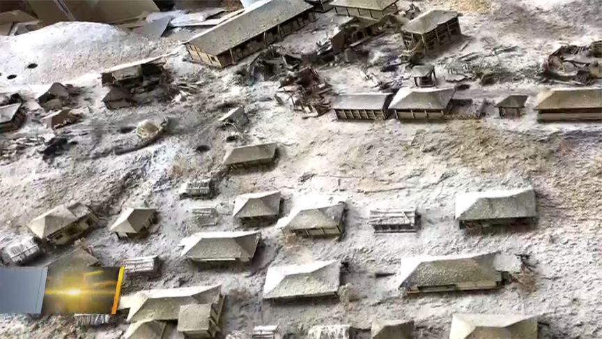 西安团队制作《长津湖》部分模型沙盘 精心制作力求逼真