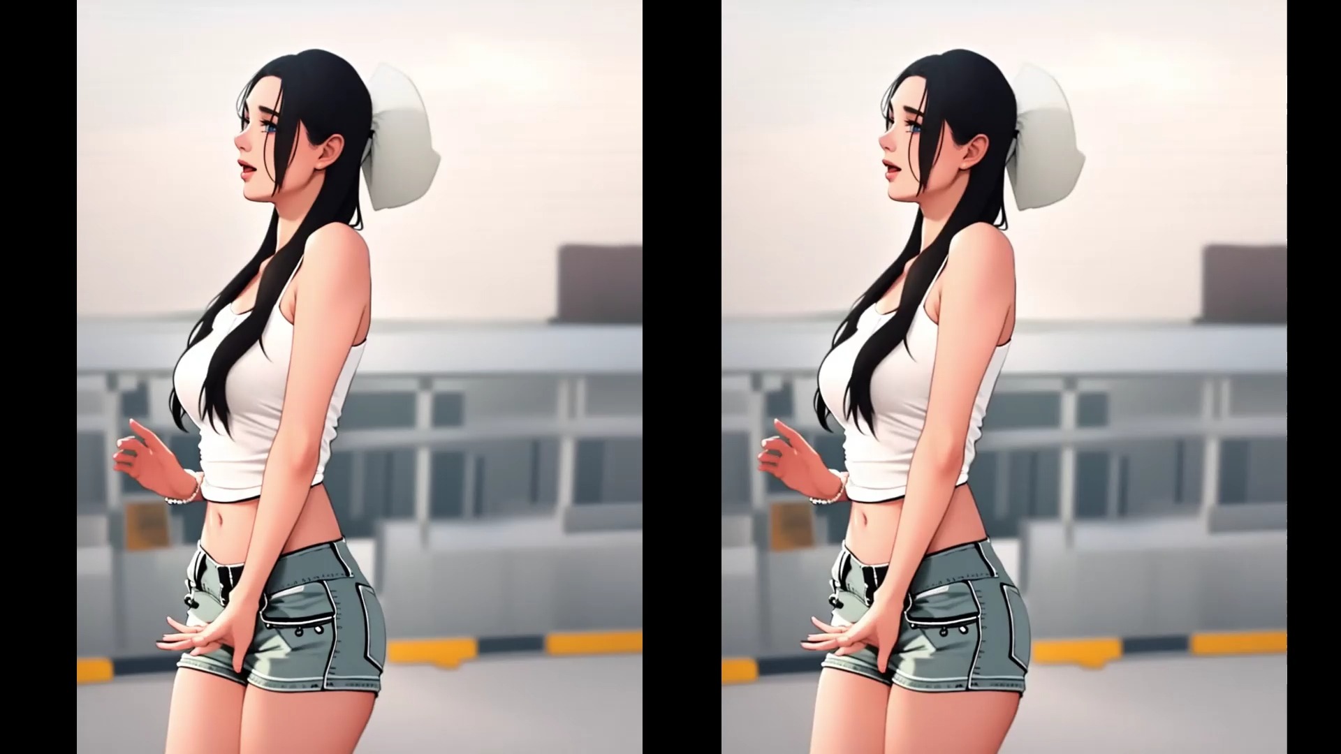 数一下有多少美女在摇摆,AI真人转卡通动漫,SD绘图 comfyui 工作流