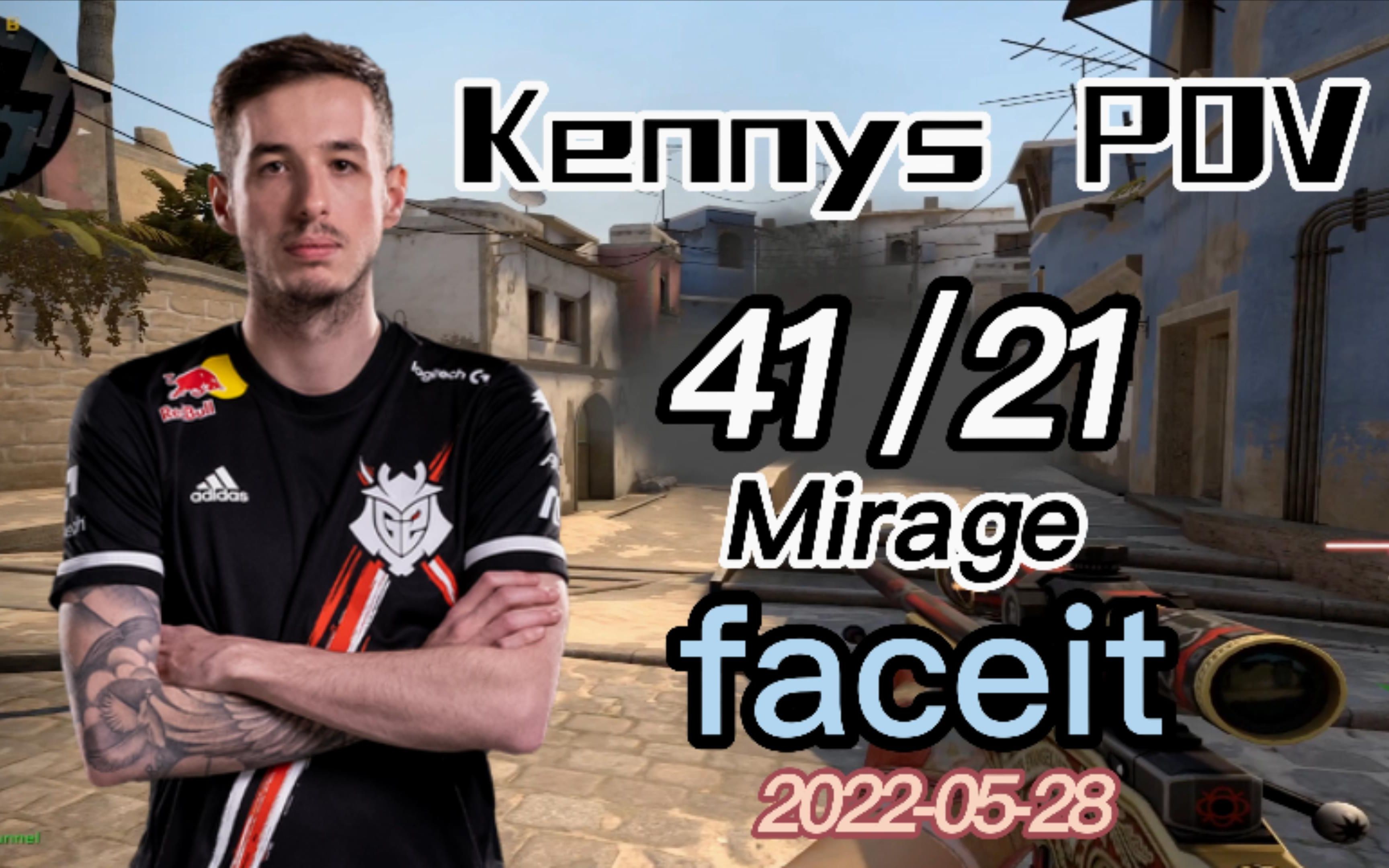【CSGO POV】kennys(41-21)41杀对待粉丝毫不手软 faceit Mirage ...