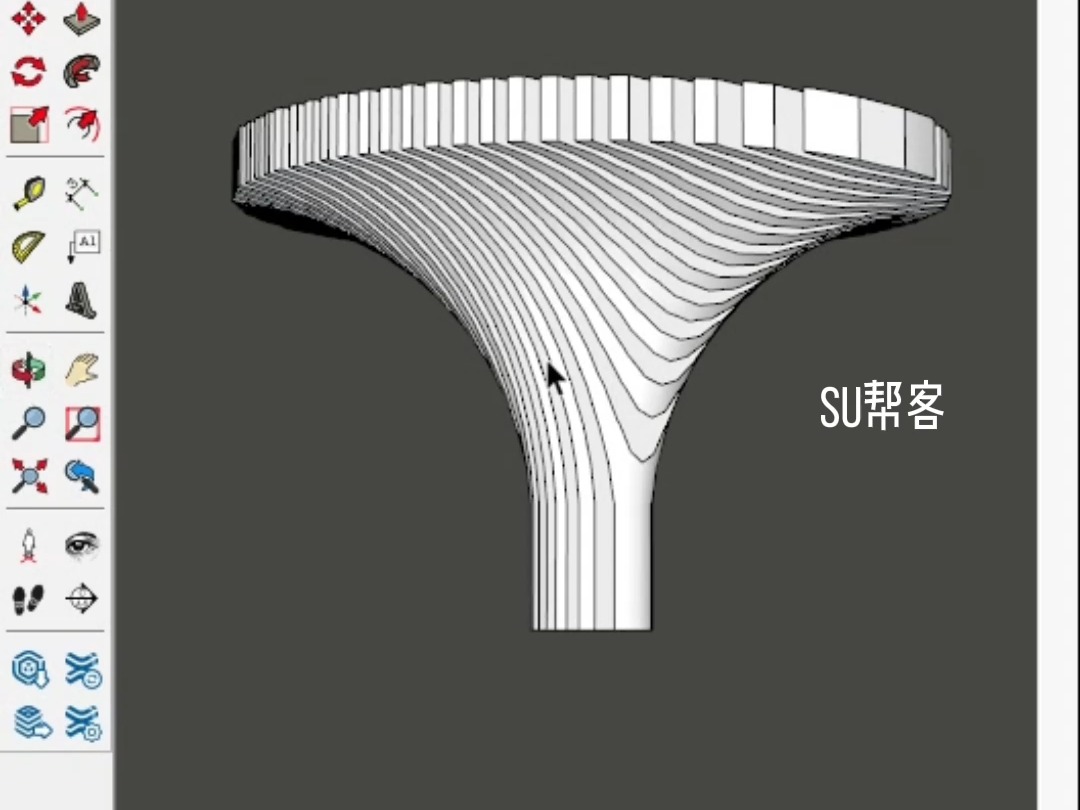 sketchup切片建模,su实体工具基础用法,草图大师建模技巧