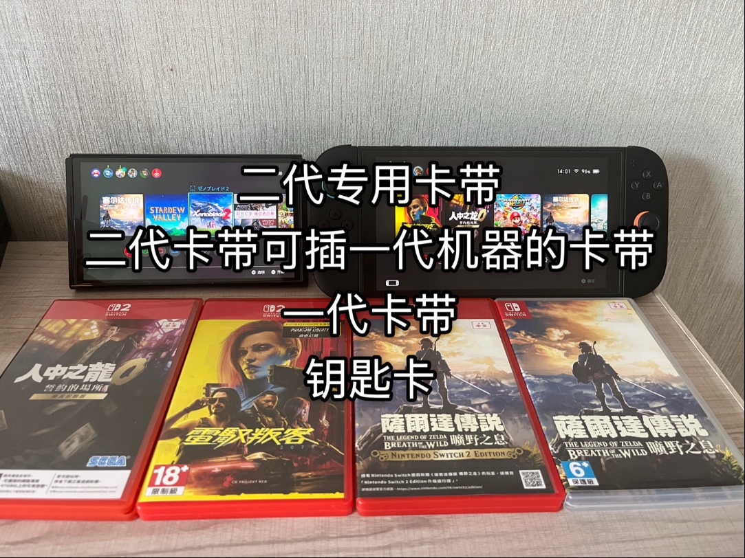 Switch2萌新必看!一篇视频搞懂实体卡带的区别
