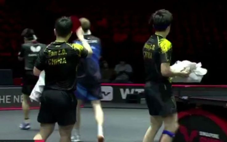 新加坡大满贯赛:樊振东/王楚钦3-1力克对手,晋级男双决赛;王曼昱/孙...