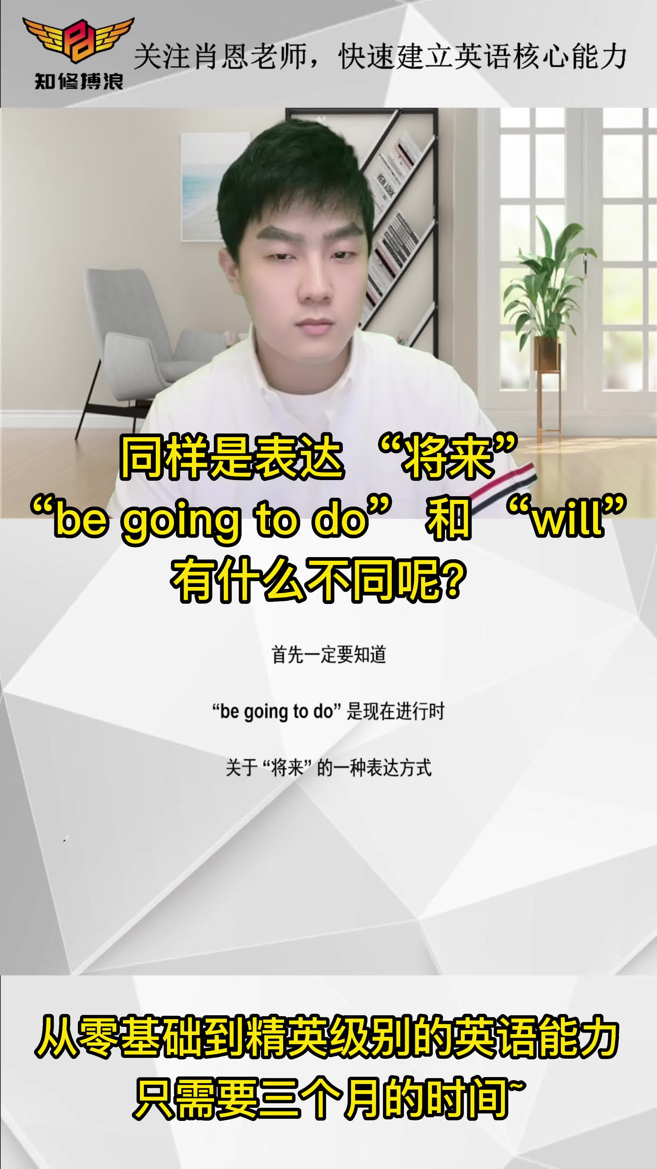 Be going to 和 will 的区别