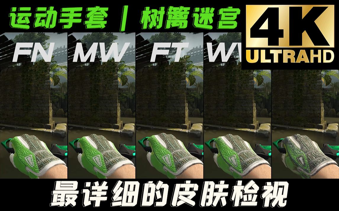 【CSGO】谁记得0.061的故事?【运动手套 | 树篱迷宫】,游戏中4K高...