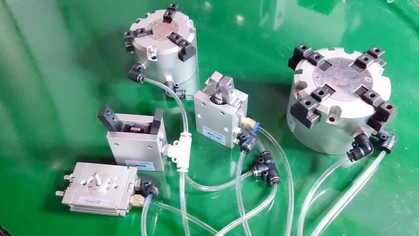 自动化设备常用配件,因管路不够还有很多没能全部接管展示出来