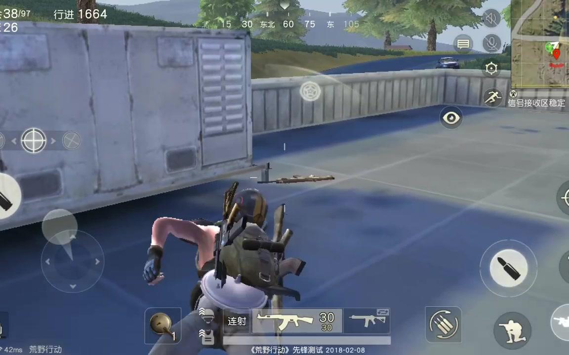 荒野行动新枪m27测试 这把枪好不稳啊 压不动