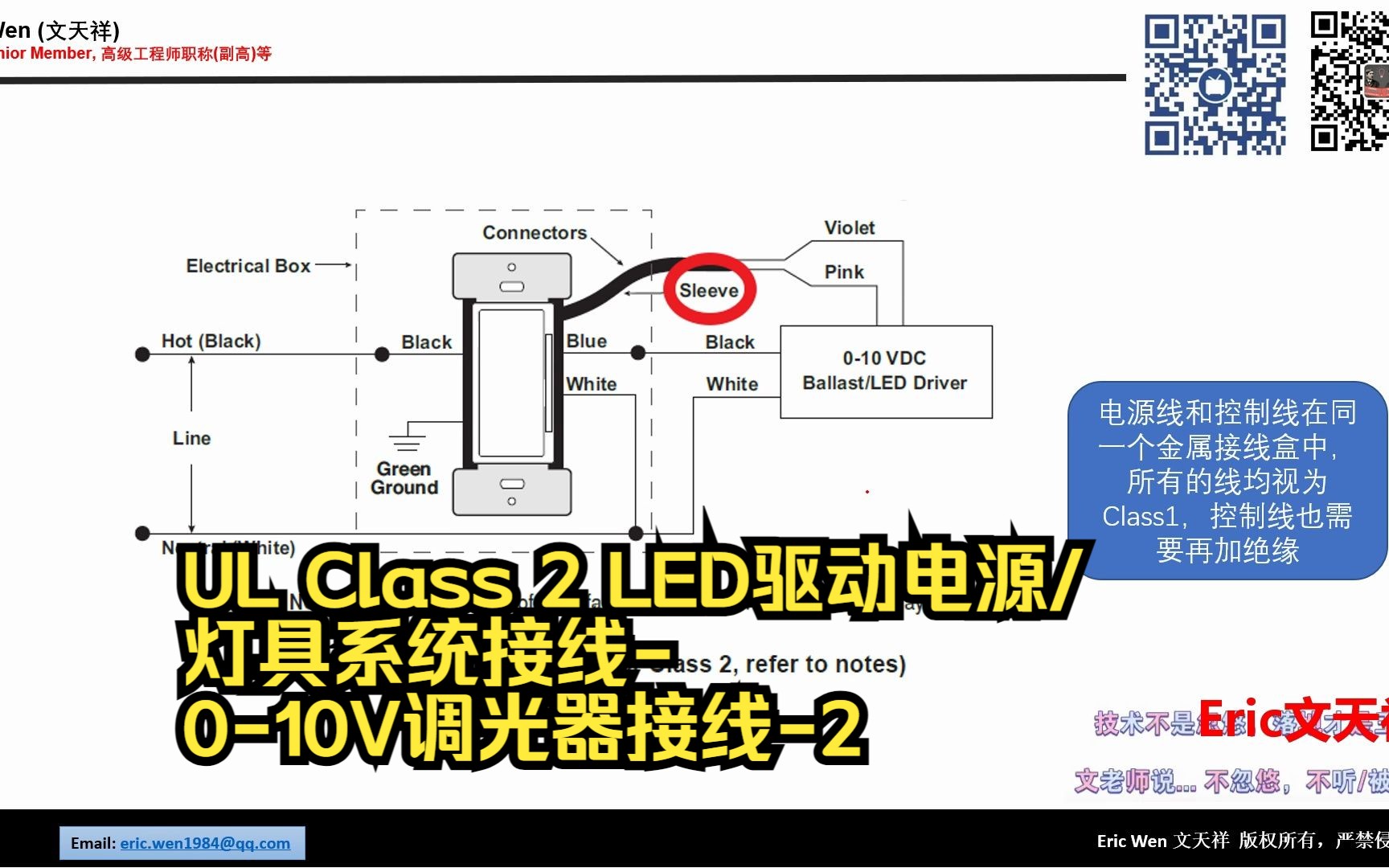 UL Class 2 LED驱动电源/灯具系统接线-0-10V调光器接线-2